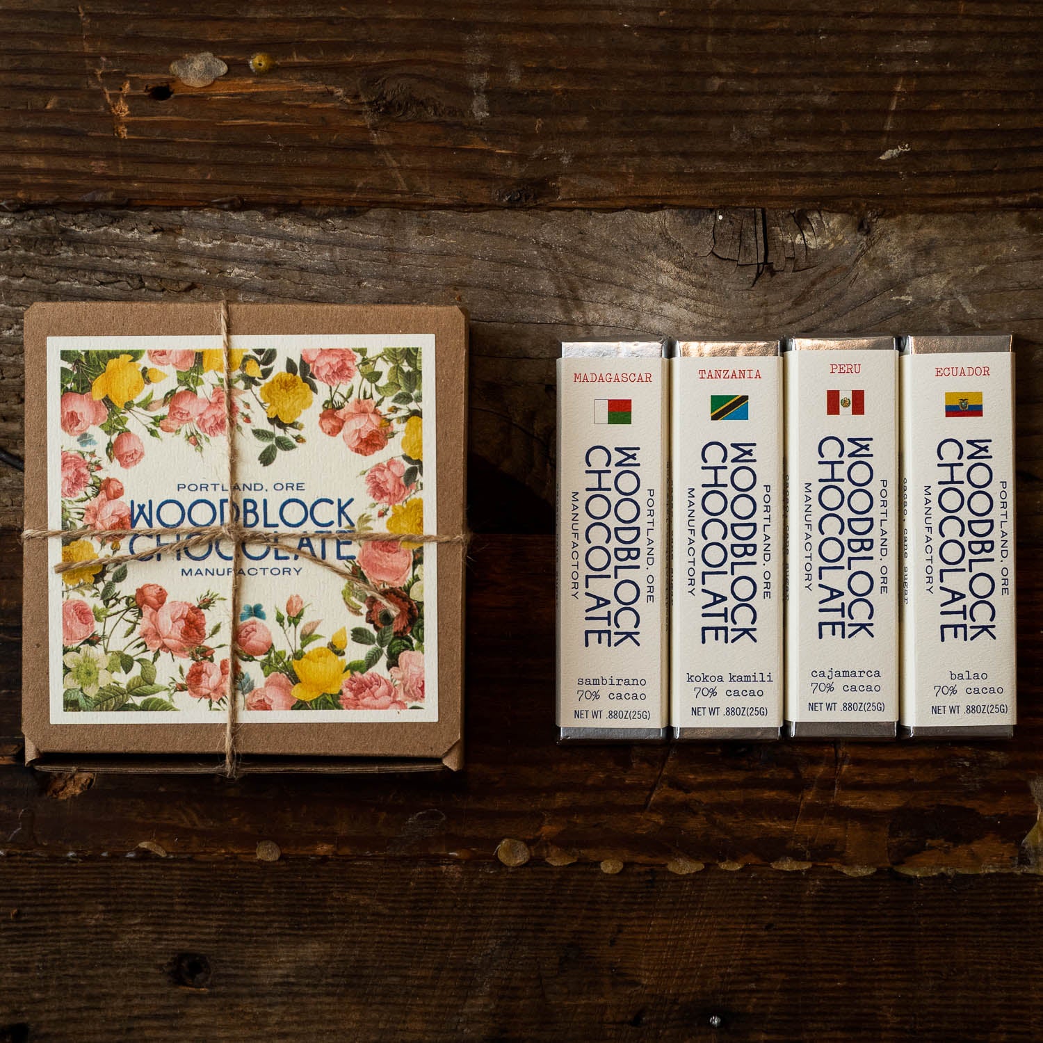 10 Assorted Bars – Woodblock Chocolate